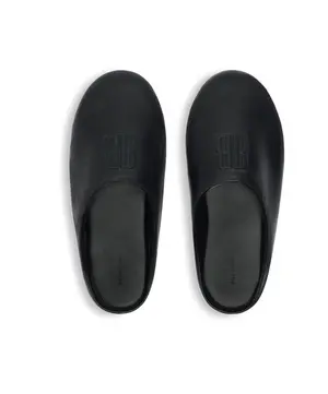 Balenciaga Château Flat Mules - Black