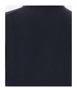 KANGRA Ribbed Zip Stand-collar Cardigan - Black