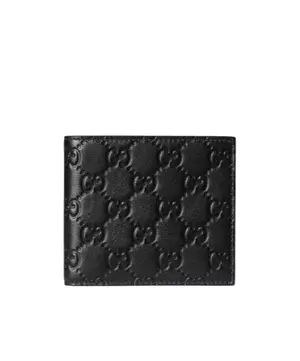 Gucci Gg Emblem Coin Wallet - Black