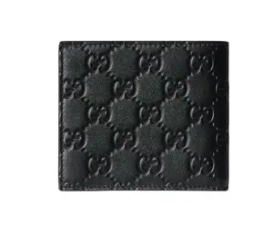 Gucci Gg Emblem Coin Wallet - Black