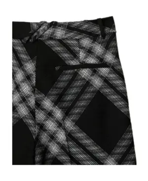 Burberry Plaid Wide-leg Trousers