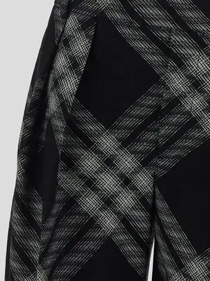 Burberry Plaid Wide-leg Trousers