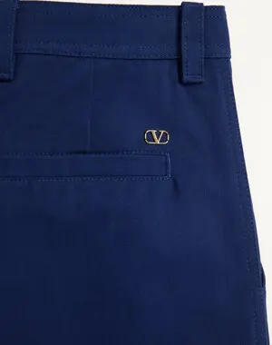 Valentino Garavani Vlogo Signature Pleat Detailed Pants - Blue