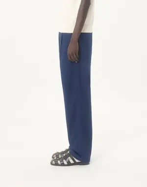 Valentino Garavani Vlogo Signature Pleat Detailed Pants - Blue