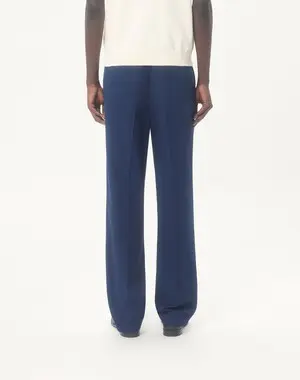 Valentino Garavani Vlogo Signature Pleat Detailed Pants - Blue
