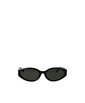 Linda Farrow Geometric Frame Sunglasses - Black