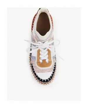 Chloé Nama Wedge Sneakers - White