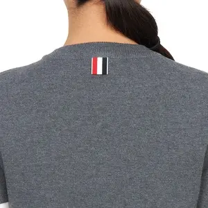 Thom Browne Milano Stitch Classic 4-bar Pullover - Medium Grey