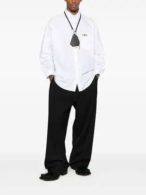 Balenciaga Bb Embroidered Oversized Shirt