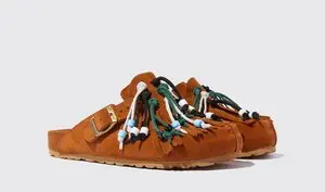 SCAROSSO Muller Clogs With Tassel And Bead Embellishments