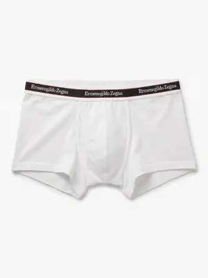 Zegna Elastic Waist Boxer Panties - White