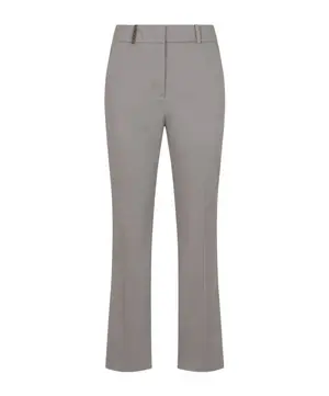 Peserico Straight Leg Tailored Pants - Gray