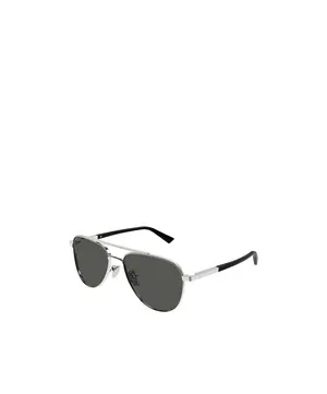 Gucci Aviator Frame Sunglasses - Silver