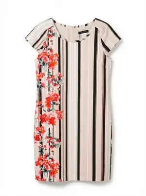 Max Mara Short Sleeve Printed Dress