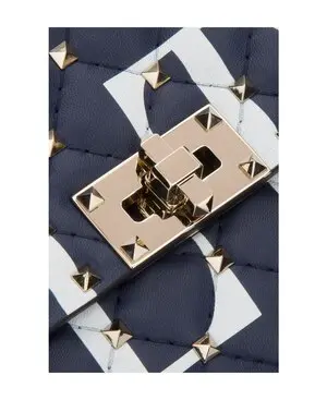 Valentino Garavani Rockstud Spike Medium Chained Shoulder Bag