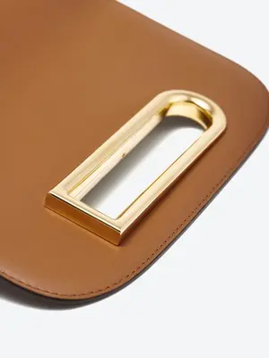 Delvaux Lingot Leather Shoulder Bag - Brown