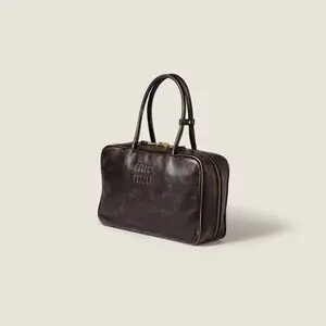 Miu Miu Beau Nappa Leather Bag - Brown