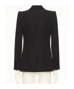 Valentino Garavani Double-breasted Long-sleeved Blazer - Black