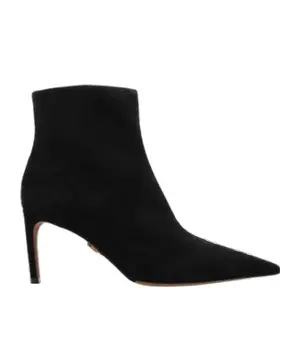 Dolce & Gabbana Pointed Toe Stiletto Ankle Boots - Black