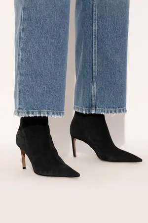 Dolce & Gabbana Pointed Toe Stiletto Ankle Boots - Black