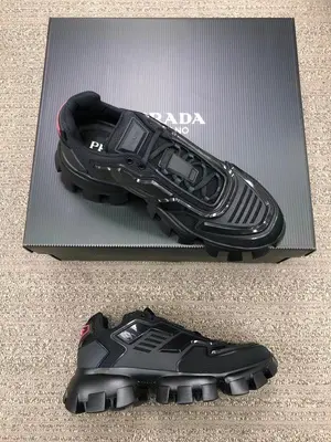 Prada Cloudbust Thunder Technical Fabric Sneakers - Black
