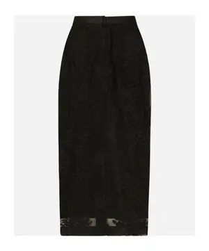 Dolce & Gabbana Lace Midi Pencil Skirt