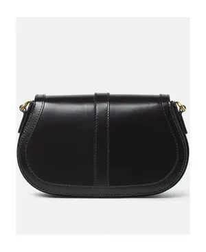 Versace Greca Fold-over Crossbody Bag - Black