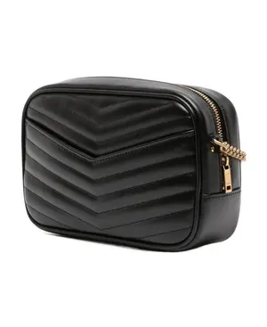 Saint Laurent Lou Mini Shoulder Bag With Logo Plaque