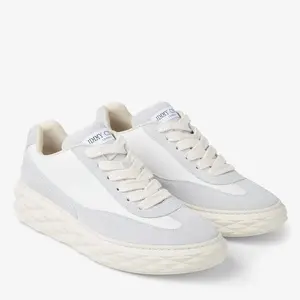 JIMMY CHOO Opal Leather Mix Low Top Trainers