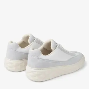 JIMMY CHOO Opal Leather Mix Low Top Trainers