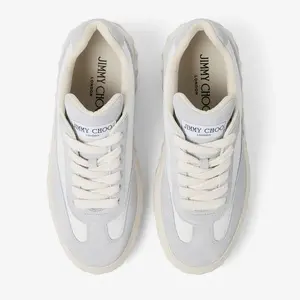 JIMMY CHOO Opal Leather Mix Low Top Trainers