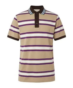 Gucci Men's Striped Collar Polos