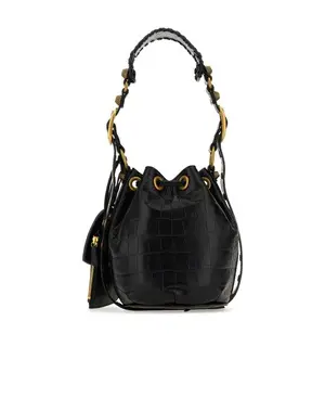 Balenciaga Le Cagole Xs Bucket Shoulder Bag - Black