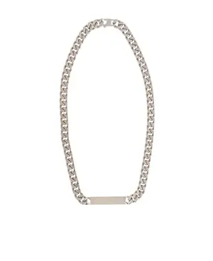 MAISON MARGIELA Logo-embossed Chain-linked Necklace - Yellow