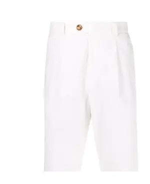 Brunello Cucinelli Pleated Straight-leg Trousers - White