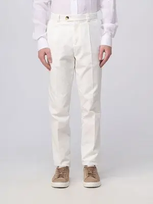 Brunello Cucinelli Pleated Straight-leg Trousers - White