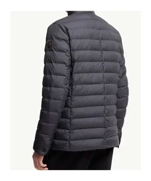 Moncler Kenai Mid-length Down Jacket With Stand Collar - Dark Blue