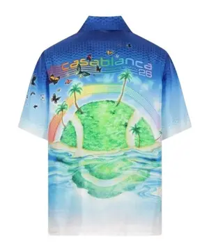 Casablanca Beyond Destiny Bowling Shirt - Blue