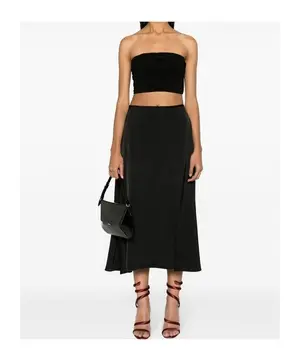 Norma Kamali Strapless Ruched Bandeau Top