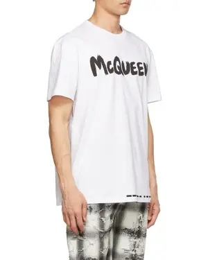 Alexander McQueen Logo Printed Crewneck T-shirt
