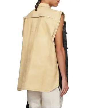 Rick Owens Tommy Jumbo Sleeveless Jacket - Black
