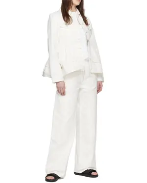 Cecilie Bahnsen Double-knee Straight-leg Cotton Trousers - Nude