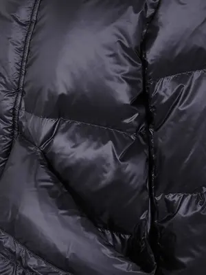 Sacai Hooded Puffer Jacket With Quilted Stitching And Drawstring Hem