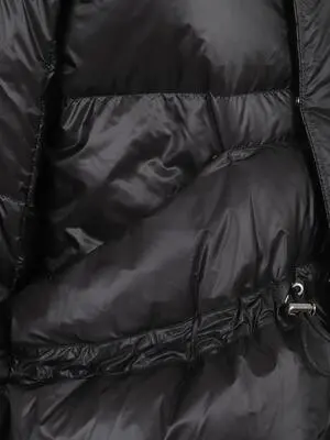 Sacai Hooded Puffer Jacket With Quilted Stitching And Drawstring Hem