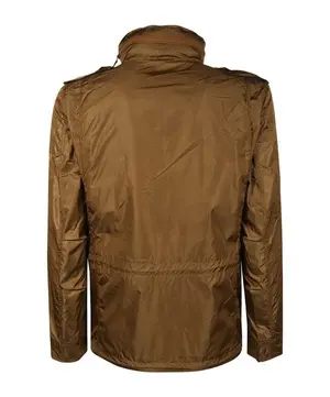 Aspesi Minifield Logo Patch Hooded Jacket - Brown