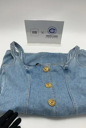 Balmain Button-front Denim Mini Dress