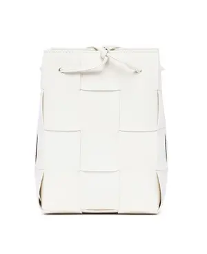 Bottega Veneta Small Cassette Shoulder Bag - White