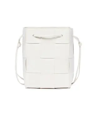 Bottega Veneta Small Cassette Shoulder Bag - White