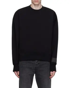 AMI Paris Crewneck Sweatshirt With Logo Patch