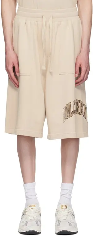 Dolce & Gabbana Logo Embroidered Jogging Shorts
